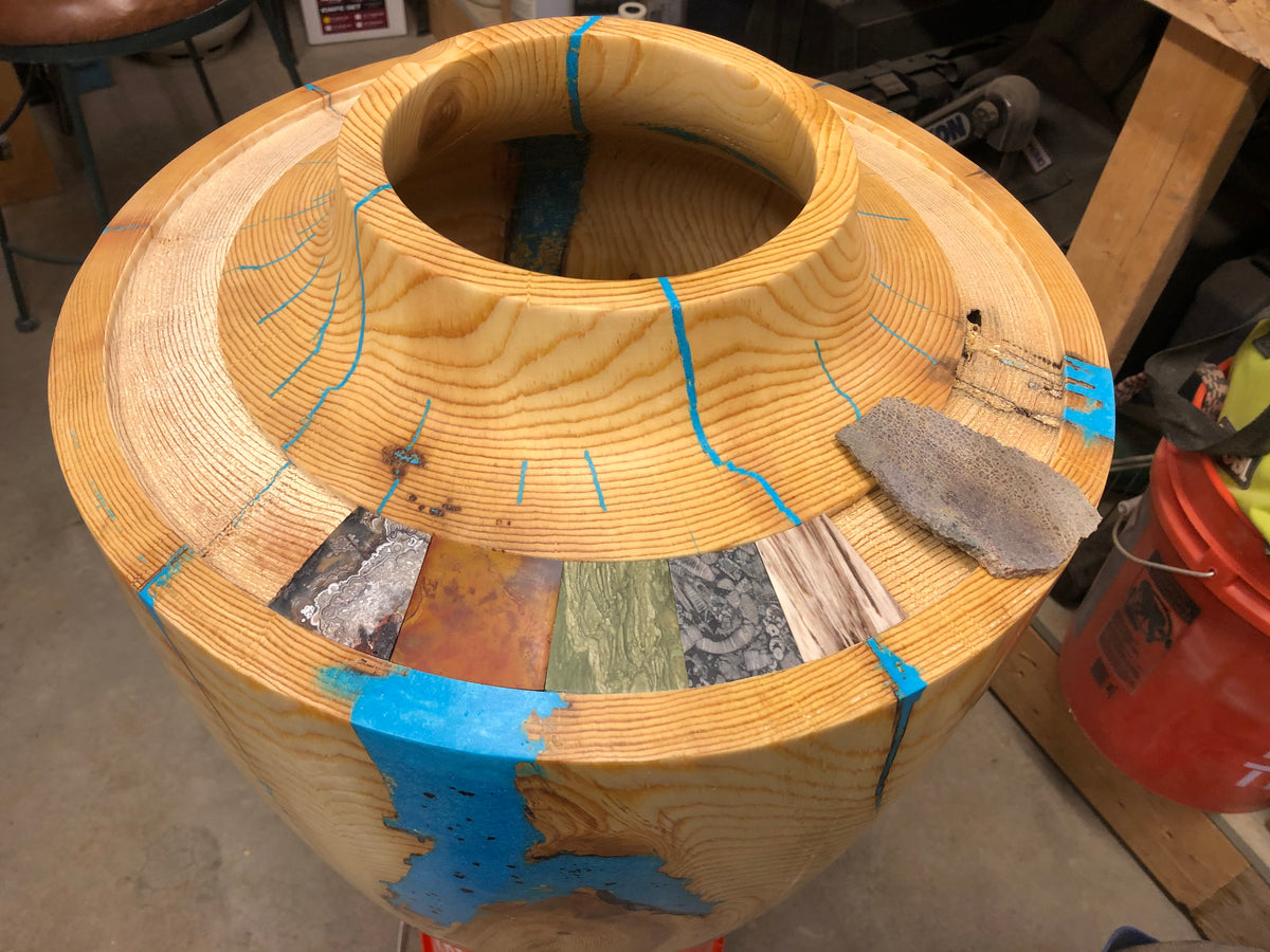 WT #114, starting lapidary work for cabochon inlay. – Poling Studios