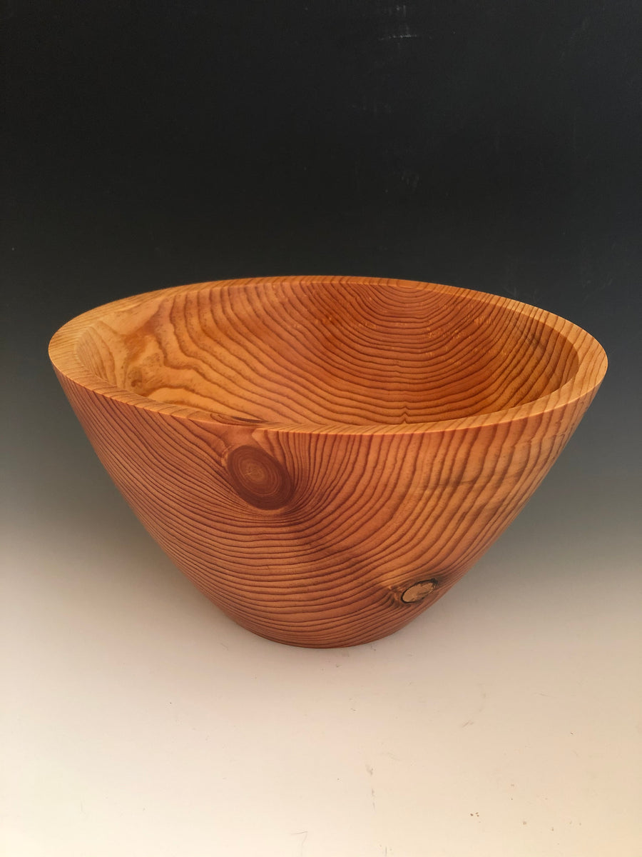 WT #41, Bowl from “Rich Lightered” Ponderosa Pine. SOLD – Poling Studios